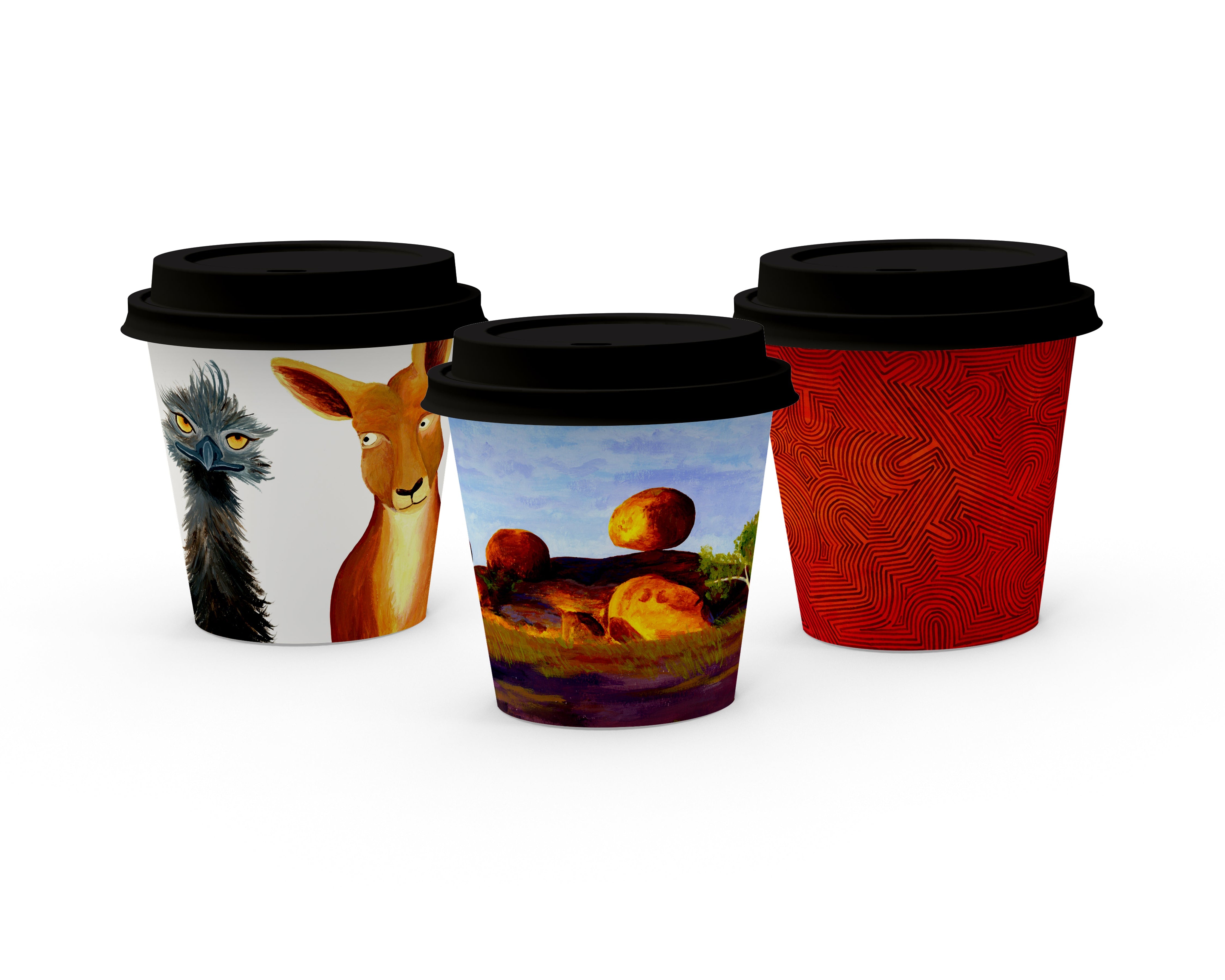 8oz (295ml) NaturalPak Single Wall Trend Cup – NaturalPak AUS
