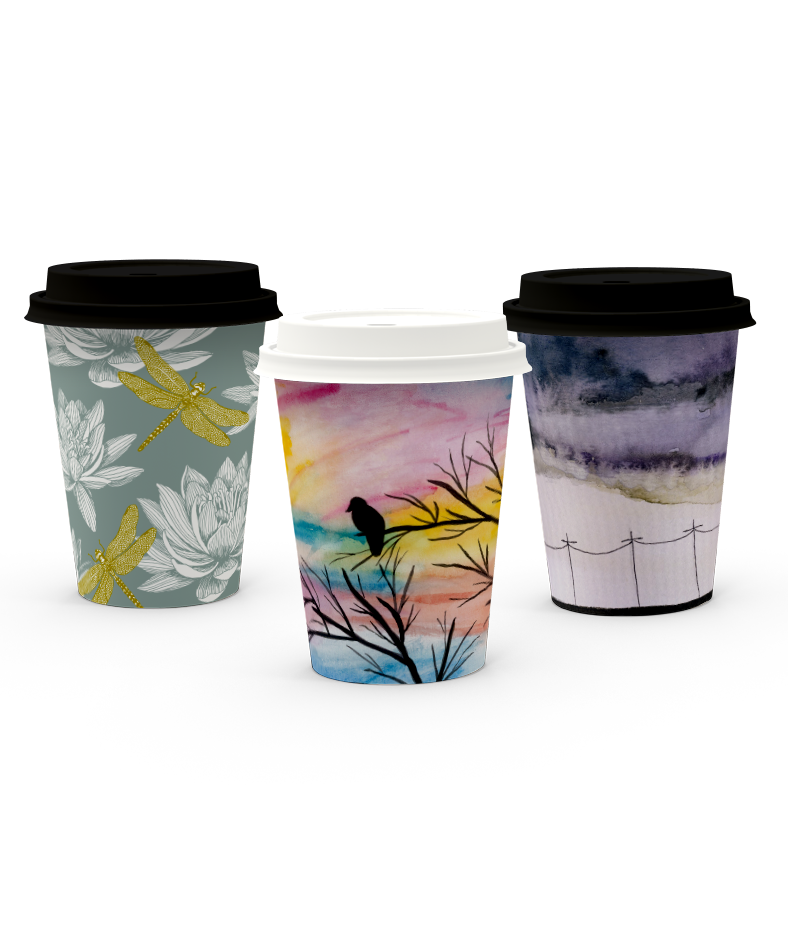 12oz (390ml) NaturalPak Single Wall Trend Cup – NaturalPak AUS